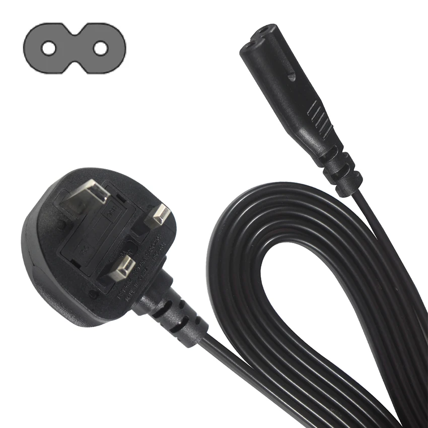 Extension Ac Cable With 250v Plug Uk Female Iec C7 Power Cord - Buy Uk ...