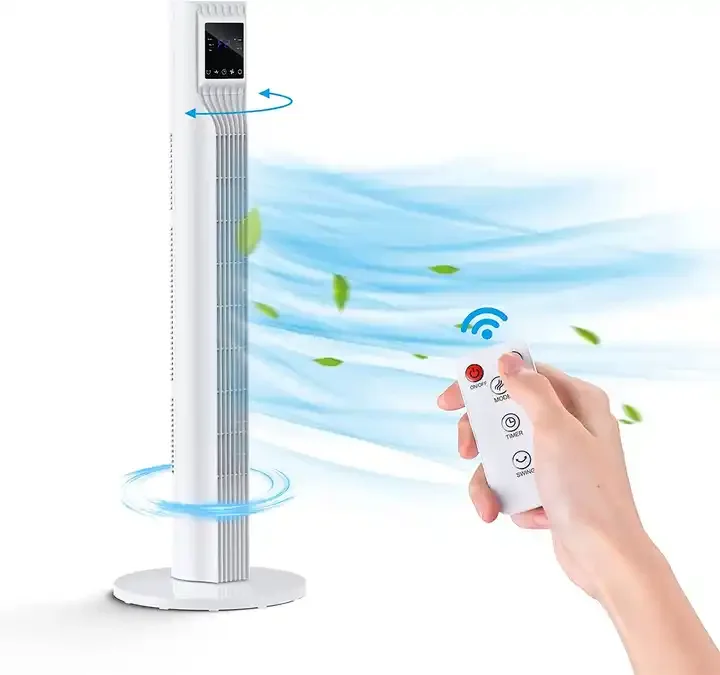 KONWIN Ecotronic Electric Portable Tower Fan for Bedroom Office With ...