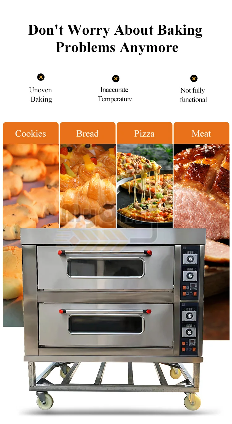 Big Oven Bakery - Efficient 3 Deck Automatic Bake Oven