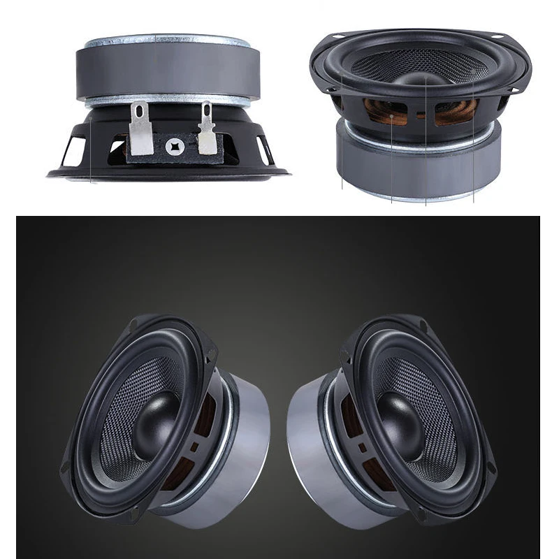 4 Inch Full Range Speaker Unit - 30-80W Tweeter Midrange Woofer