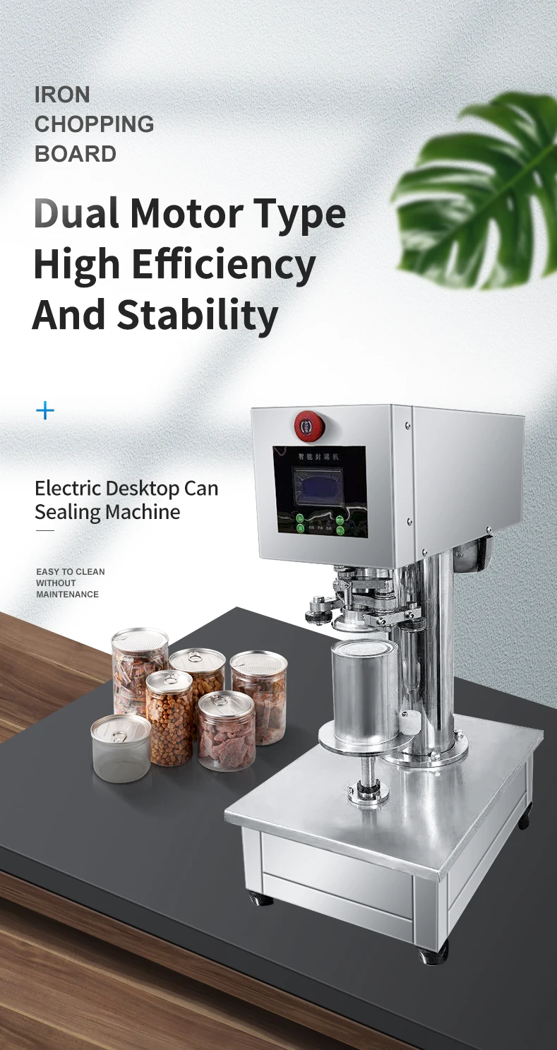 Semi Automatic Tin Can Sealing Machine Commercial Use For Aluminum Cans ...