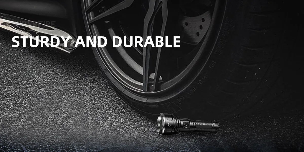 Super Bright 36W LED Flashlight - Long Range & Waterproof