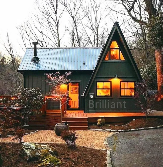 High Quality Luxury European Mobile Leisure Cottage Waterproof Steel ...