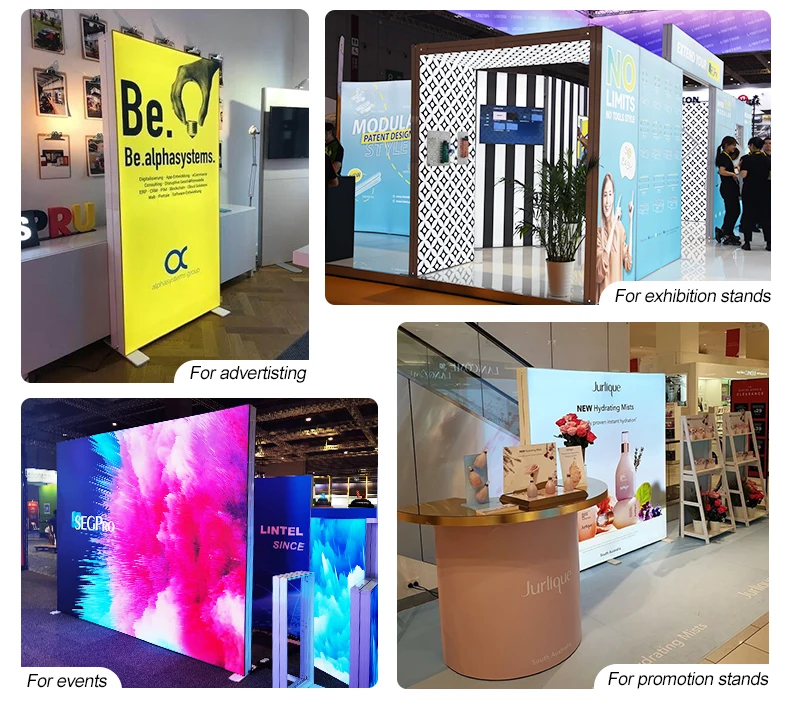 Lintel Led Frameless Fabric Led Light Box Display Walls Advertising ...