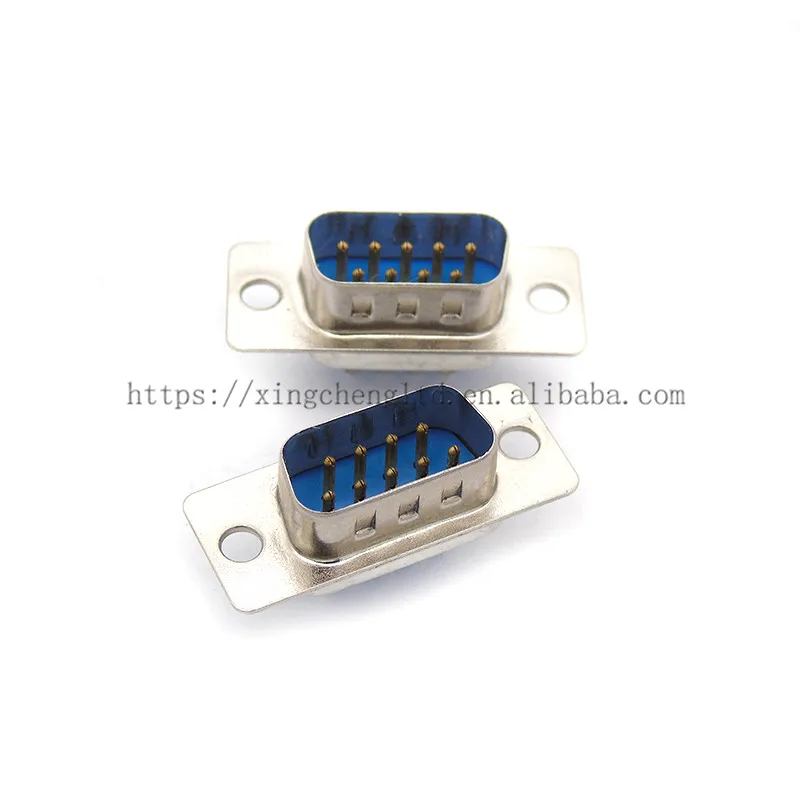 DB9 Male PCB Mount Serial Port Solder Type Connector RS232 9Pin 9P Plug ...