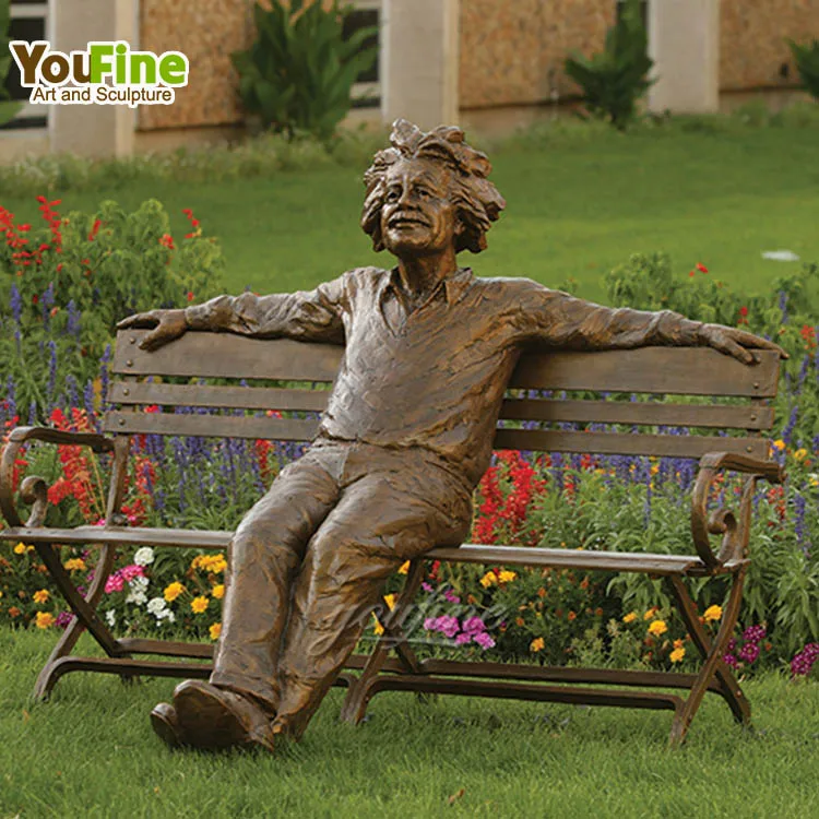 Custom Bronze Albert Einstein Sculpture - Exquisite Detail