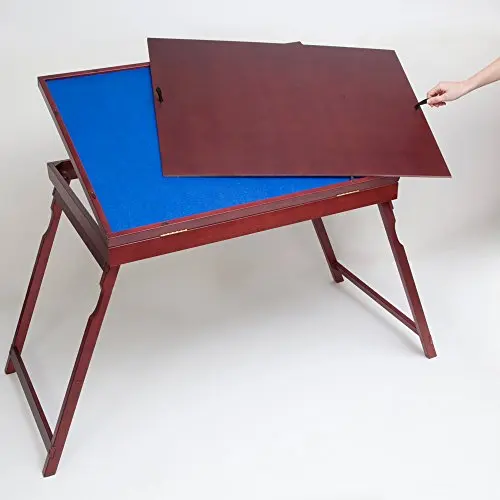 Wooden Fold And Go Portable Folding Jigsaw Puzzle Table 1500 Pcs Mat ...