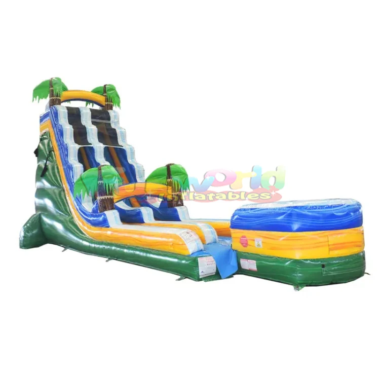 Wholesale Price Commercial Giant Dry Jump Party Tropical Waterslide ...