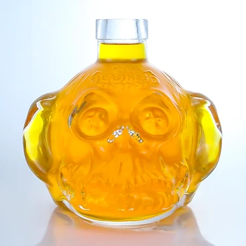 Monkey Shape Glass Liquor Bottle For Vodka Tequila Whisky With Cork Top ...