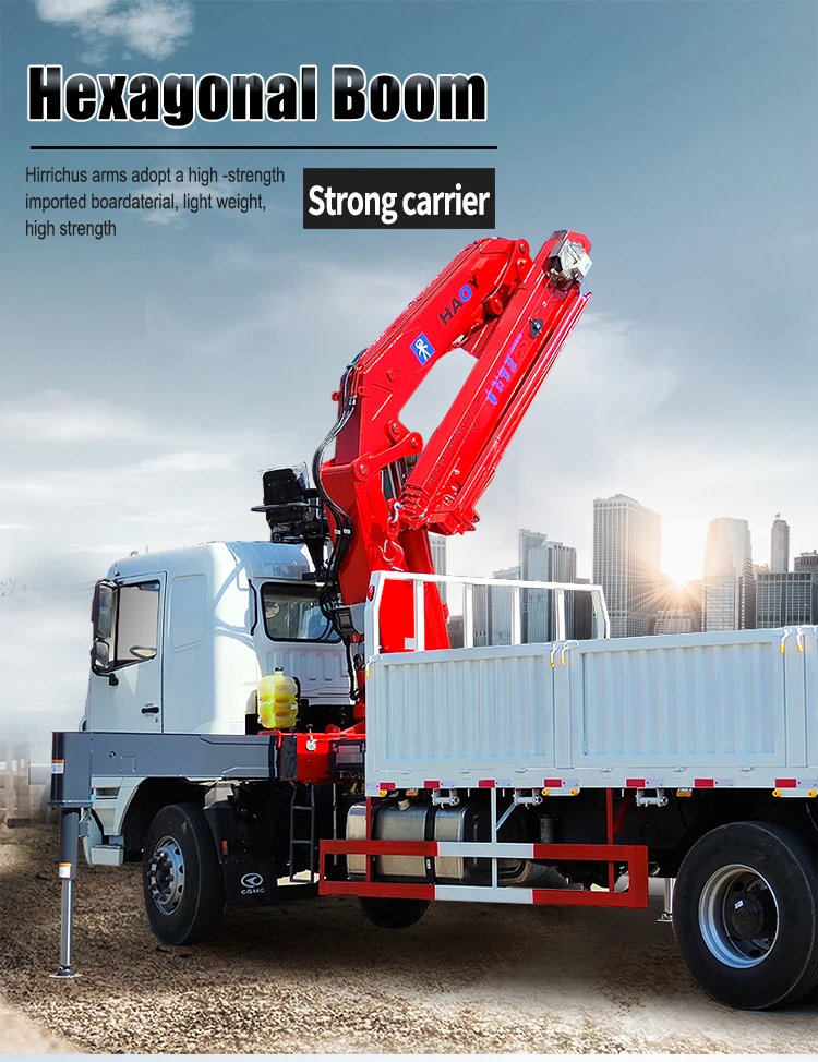 China Lifting Truck Crane 12 Ton Knuckle Articulate Jib Folding Boom ...