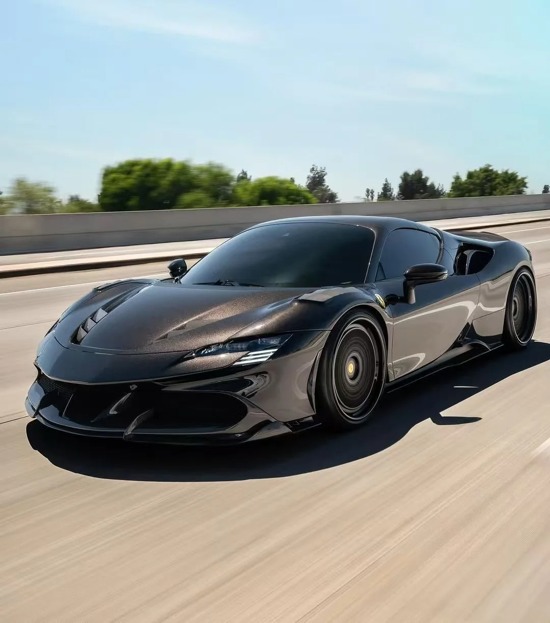 FOR Ferrari SF90 Body Kit SF90 Upgrade 1016 Style Carbon Fiber Front ...