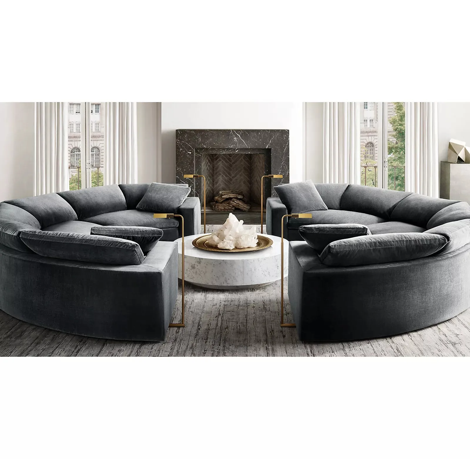 Iconic American Style Modern Luxury Sofa Set Designs