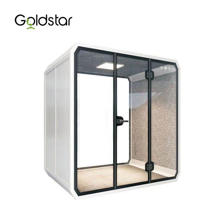 Soundproof Office Booth Sound Proof Phone Booth Privacy Acoustic Office ...