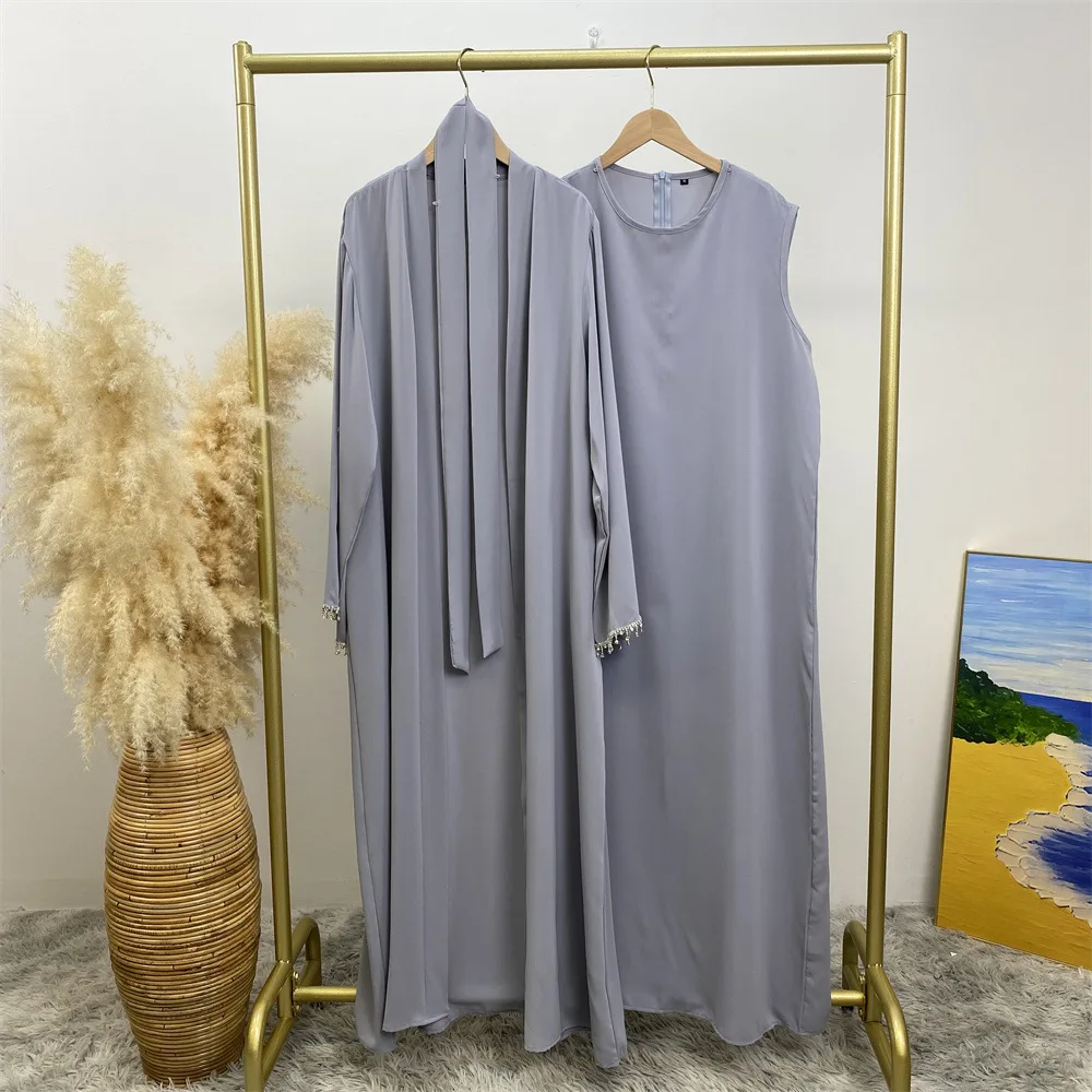 Middle East Saudi Arabia Eid Solid Colour Muslim Robe Dress Plus Dubai ...