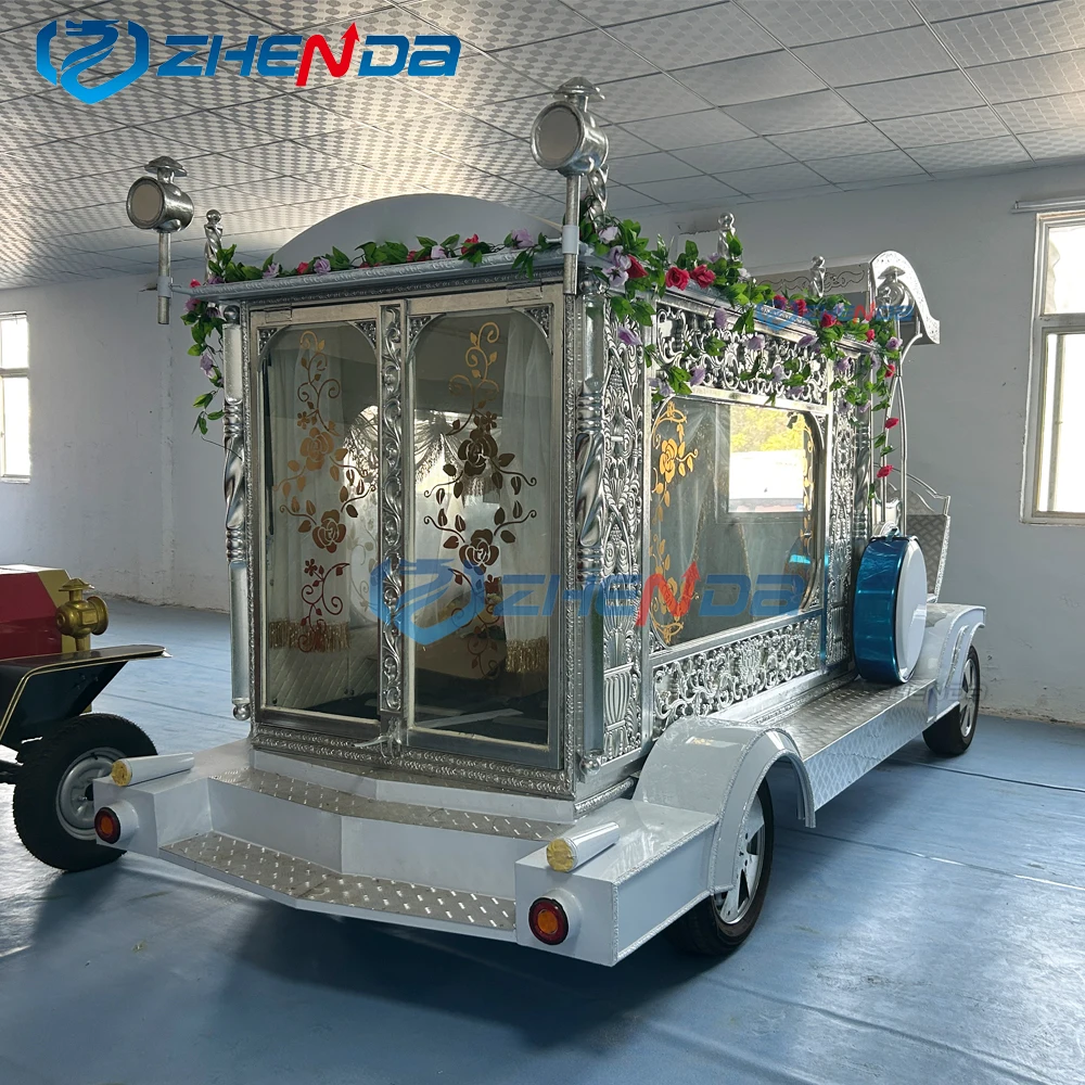 2024 Textured Horse-Drawn Carving Design Electric Hearse