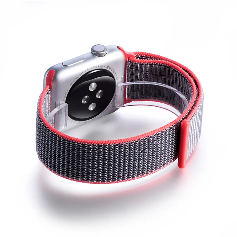Offical Nylon Loop Magic Watch Band Strap For Apple Watch Series 8 Se ...