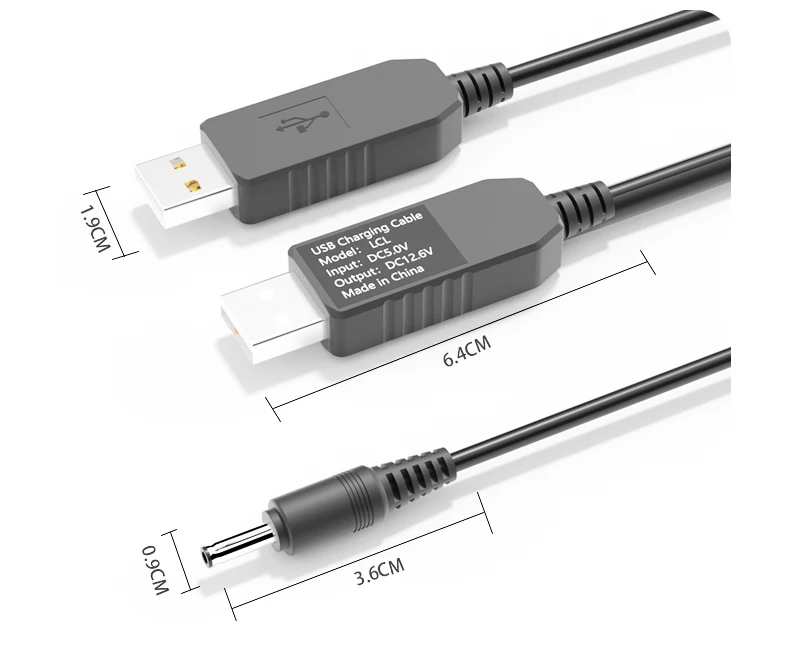 USB to DC Power 5V to 9V 12V Converter Booster Cable DC Connector Jack ...