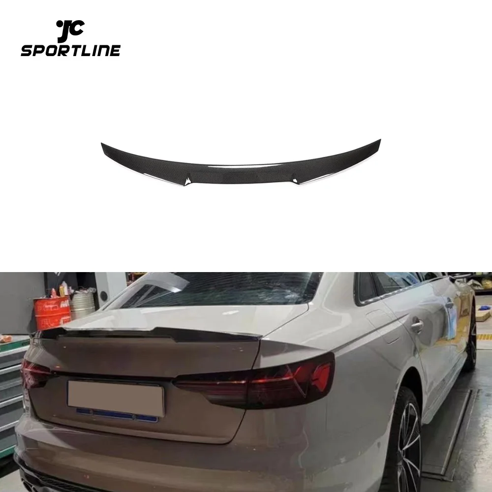 Carbon Fiber Rear Spoiler for Audi A4 Sline S4 B9 Sedan 4-Door 2017 ...