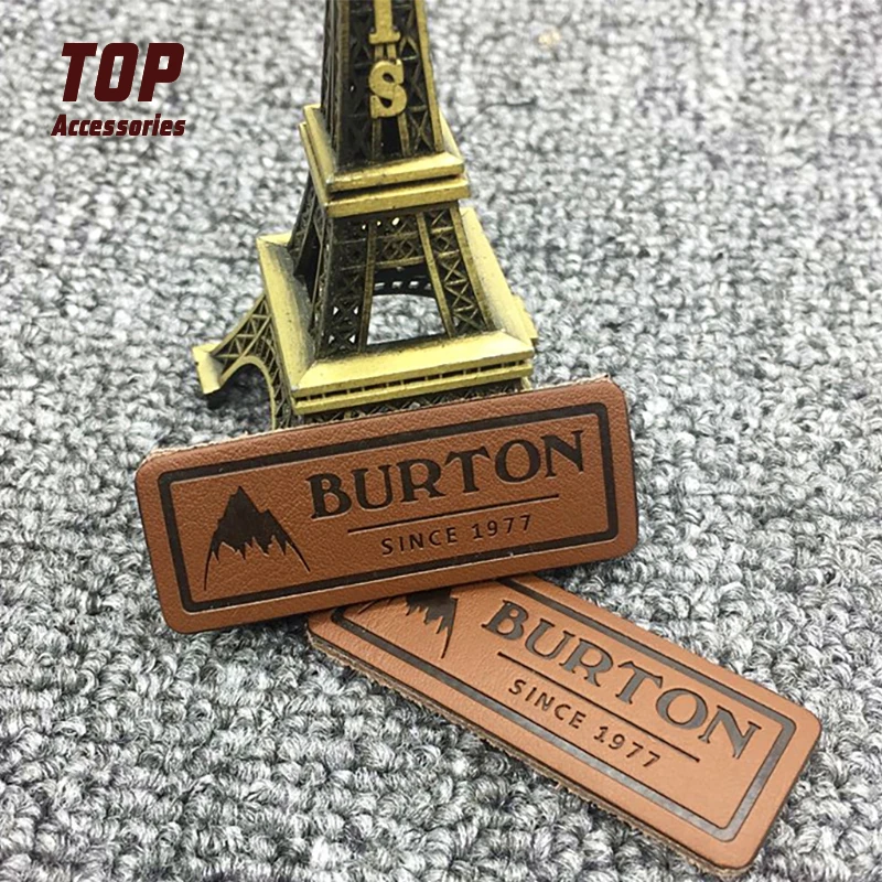 Custom Embossed Logo Leather Pu Patches Garment Accessories For Cap ...