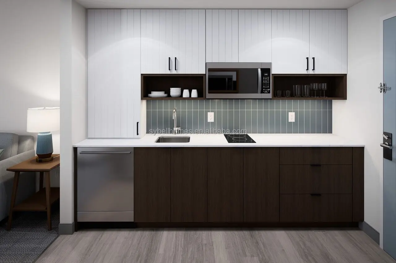 Contemporary Mini Basement Modular Kitchenette Apartment Kitchen ...