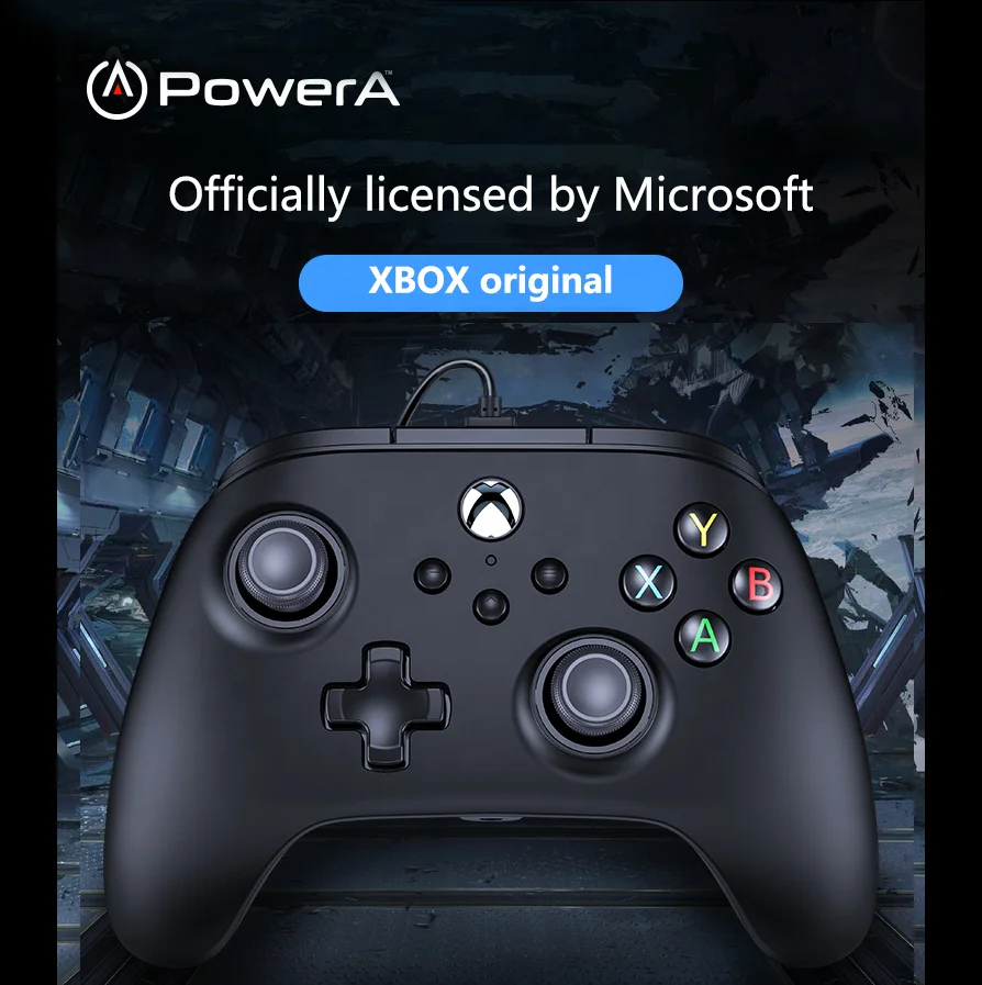 Powera Nano Enhanced Dual Vibration Motor Support Steam Wired Gaming ...