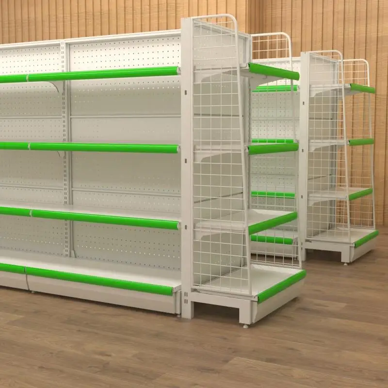 Gondola Shelving Rack Design Multi Layer Metal Advertising Retail Store ...