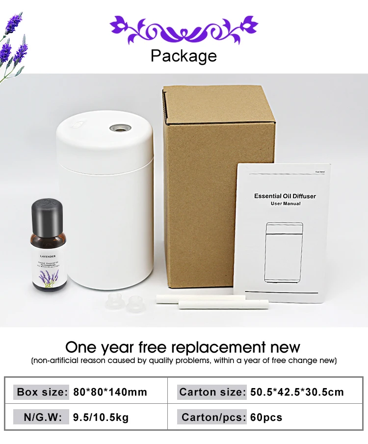 Waterless Aroma Diffuser Fragrance Scent Nebulizer Car Diffuser For ...