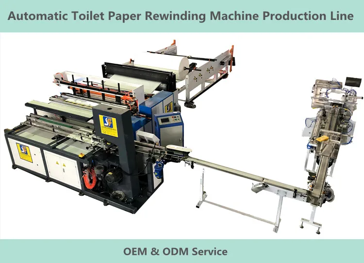 Automatic Toilet Paper Machine Maker Toilet Tissue Paper Making Machine ...