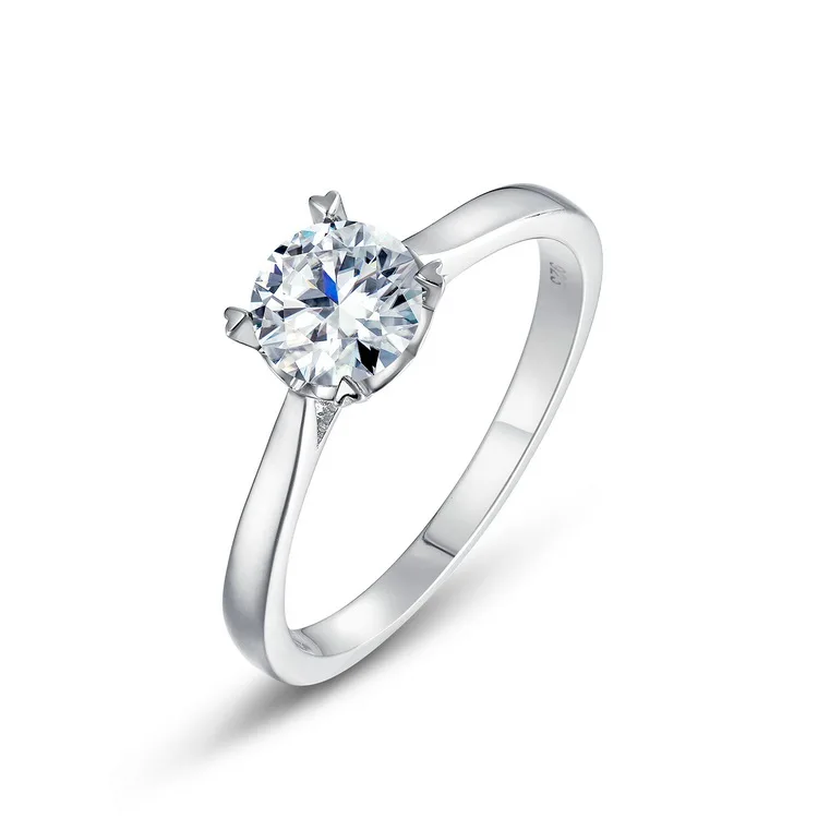 1 Carat New Model 925 Sterling Silver Moissanite Ring Luxury Jewelry ...