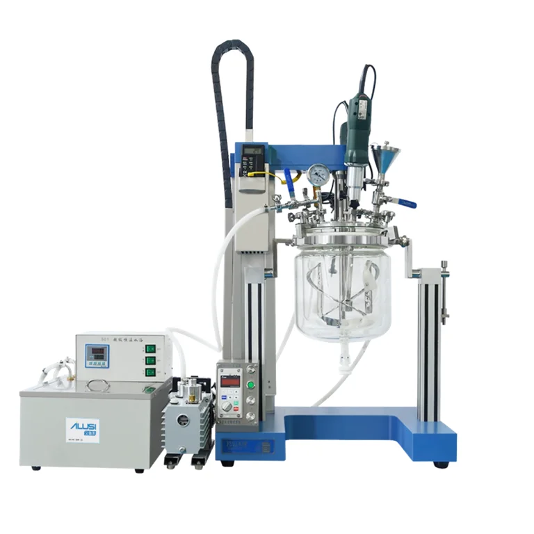 Vertical High Viscosity Fluids Lab Emulsifier High Shear Mixer ...
