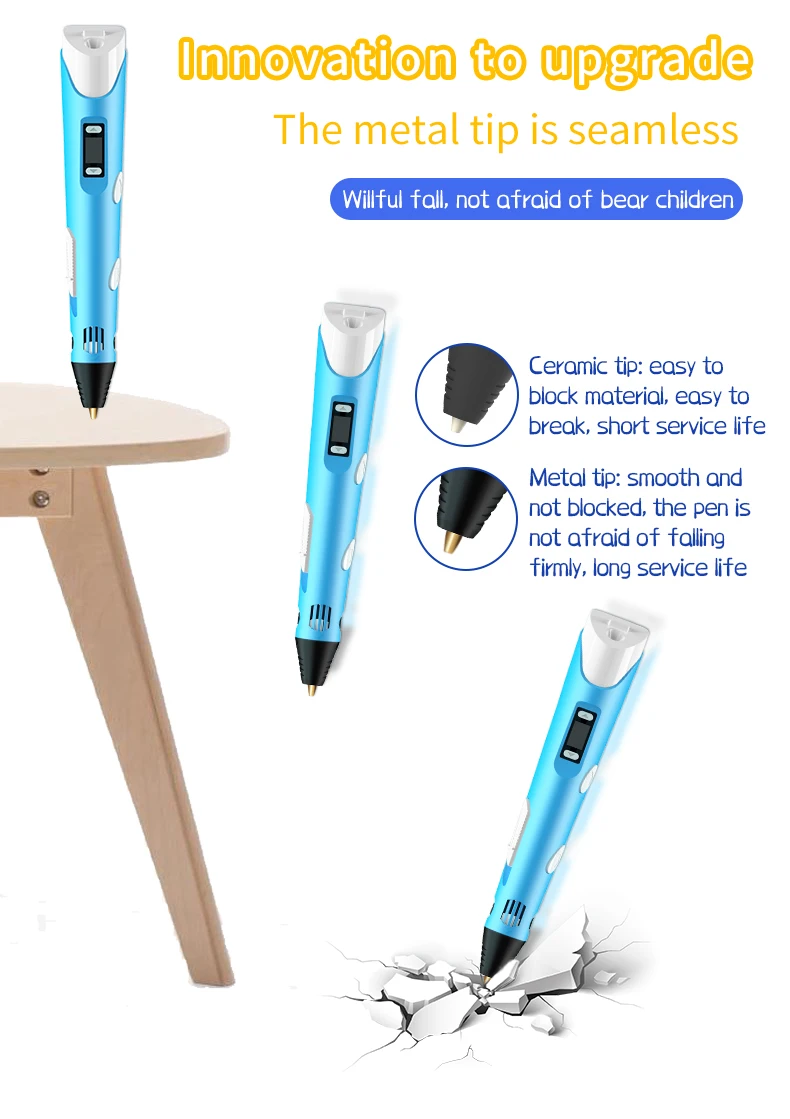 3d Pen Drawing Pens 3d Diy Printer Pen 3d Printing Kids Abs Filament ...