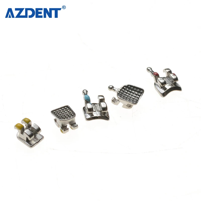 Azdent Dental Monoblock Orthodontic Mini Roth 022 Metal Brackets Braces ...