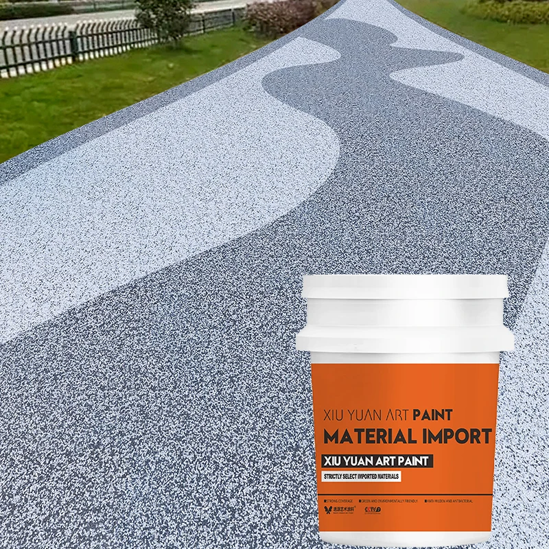 Water Based Resin Washed Stone Gravel lane Batch Scraping Coating ...