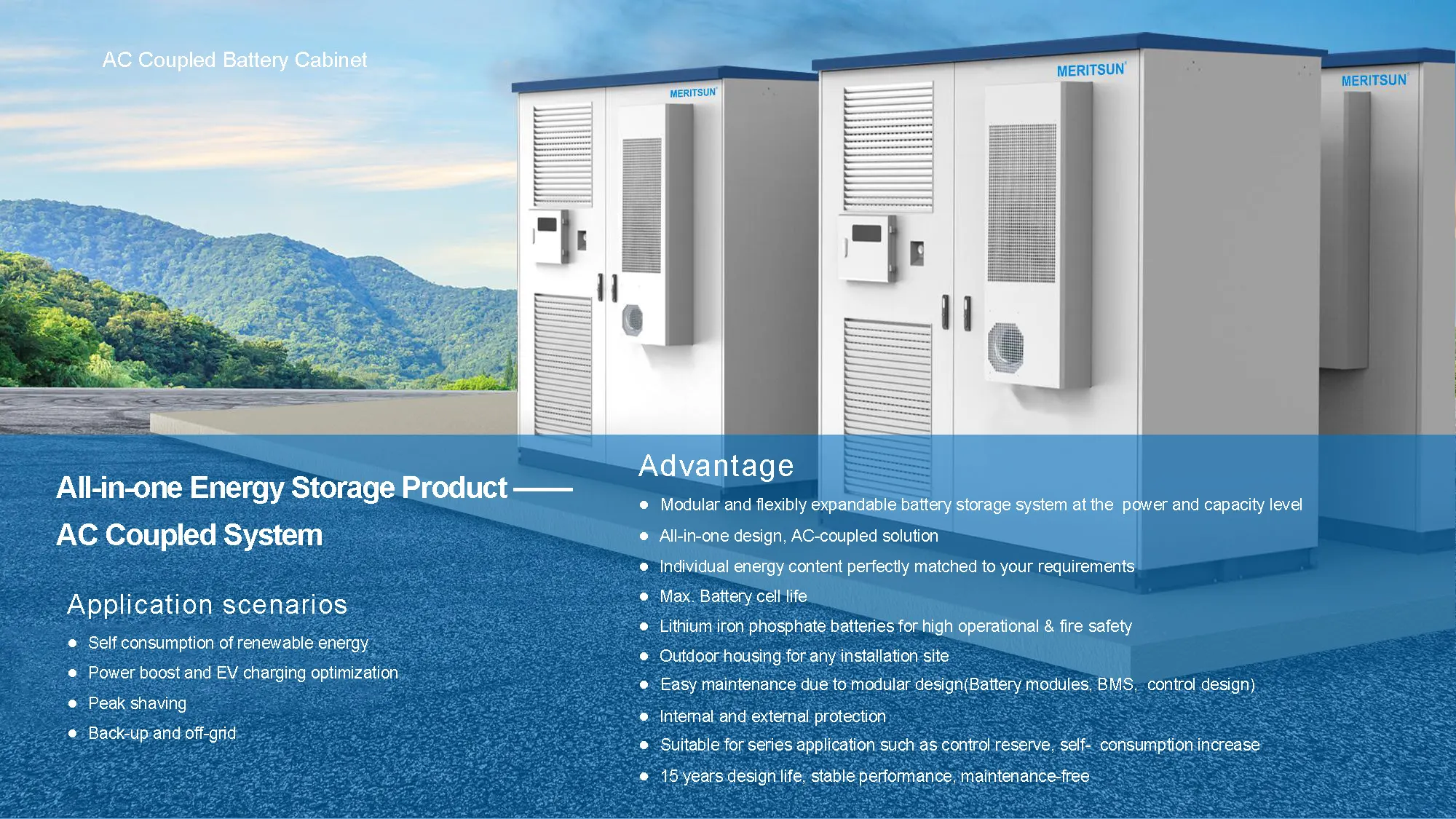 Meritsun Energy Storage System - 100kwh to 200kwh Solutions