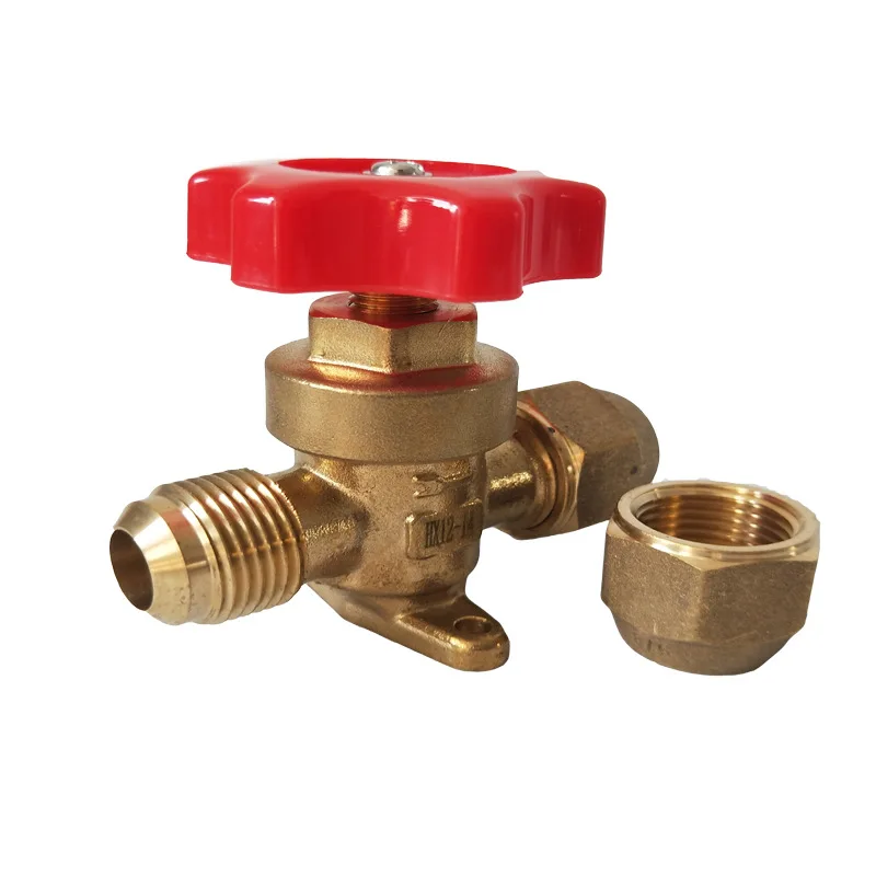 Refrigeration Brass Diaphragm Handle Check Valve 3/8