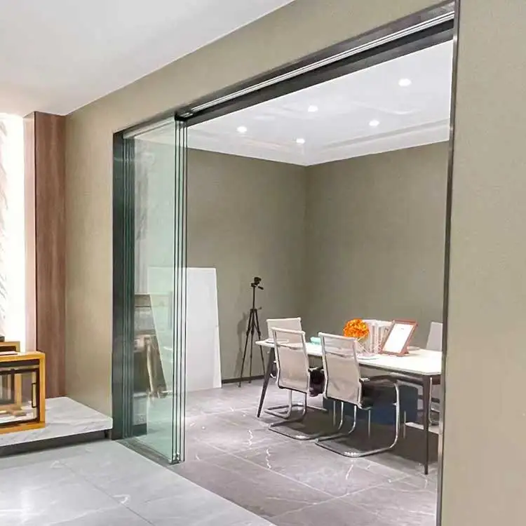 HDSAFE Frameless Sliding Glass Door Hardware for Offices
