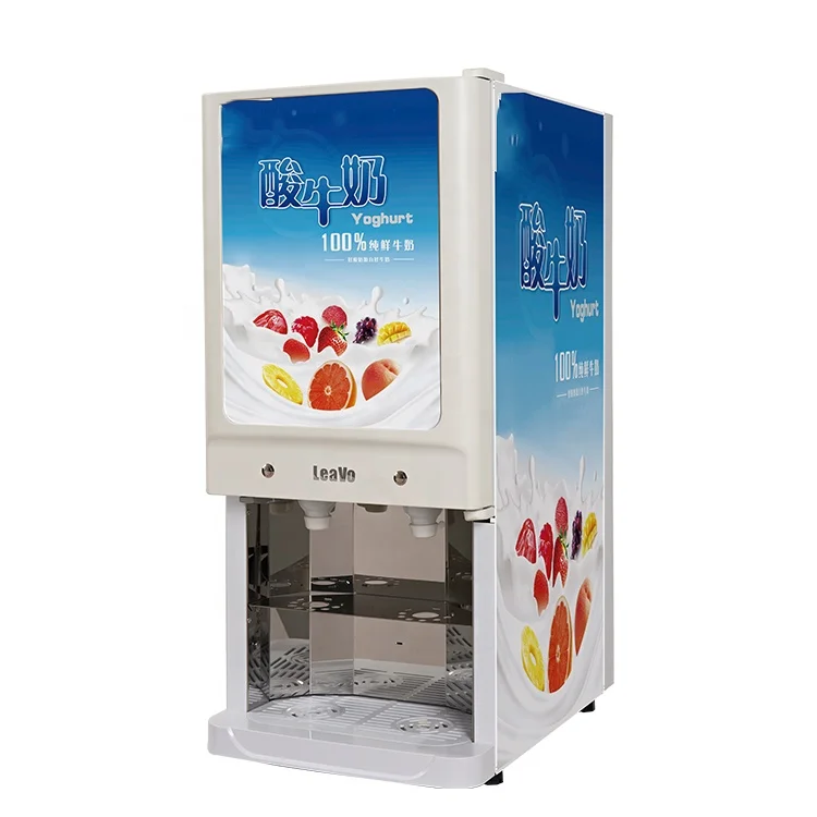 Refrigerated Milk Juice Dispenser - Efficient & Space-saving