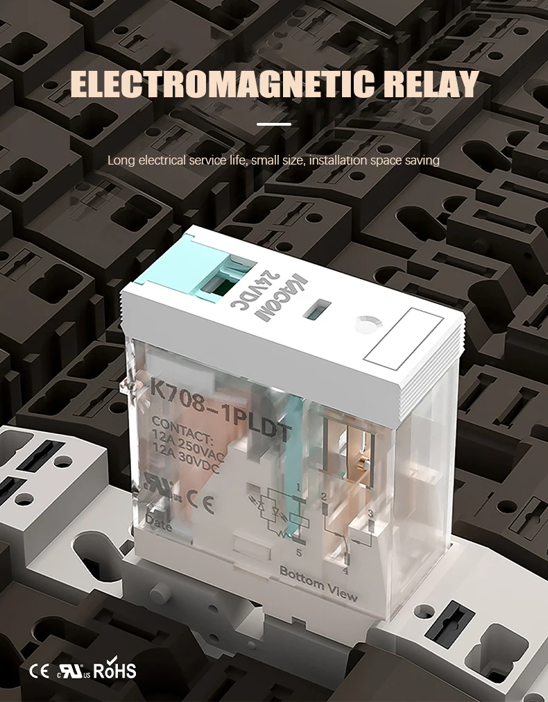 Kakon K708-2pl 24vdc 8a 2 Pole Led General Purpose Relay Highly ...