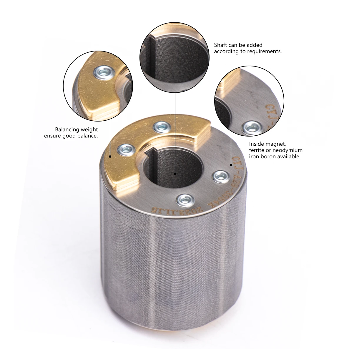 60mm Rotor 0-800v For Brushless Dc Motor For Car Compressor - Buy Motor ...