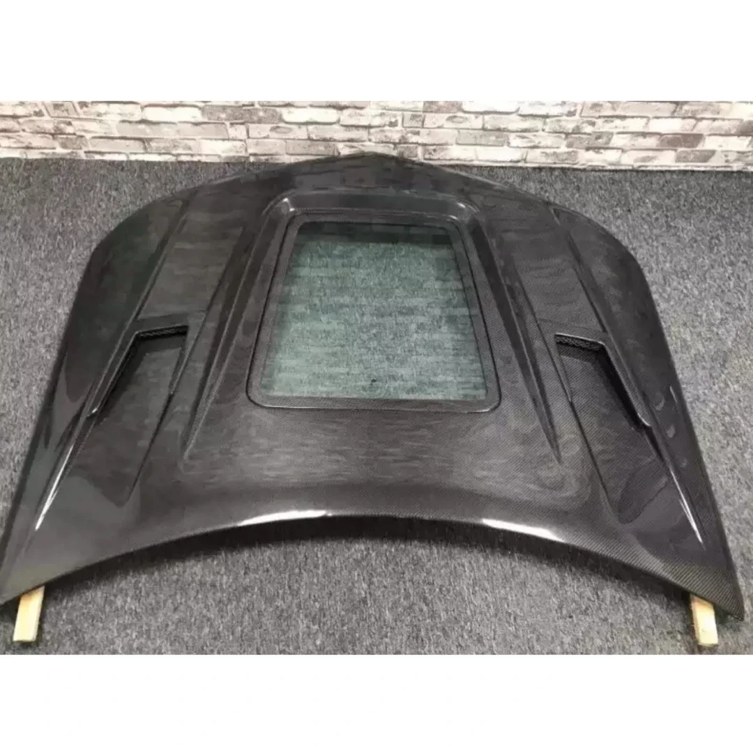 Body Kit Carbon Fiber Engine Hood Cover Assembly For Mercedes-benz C ...