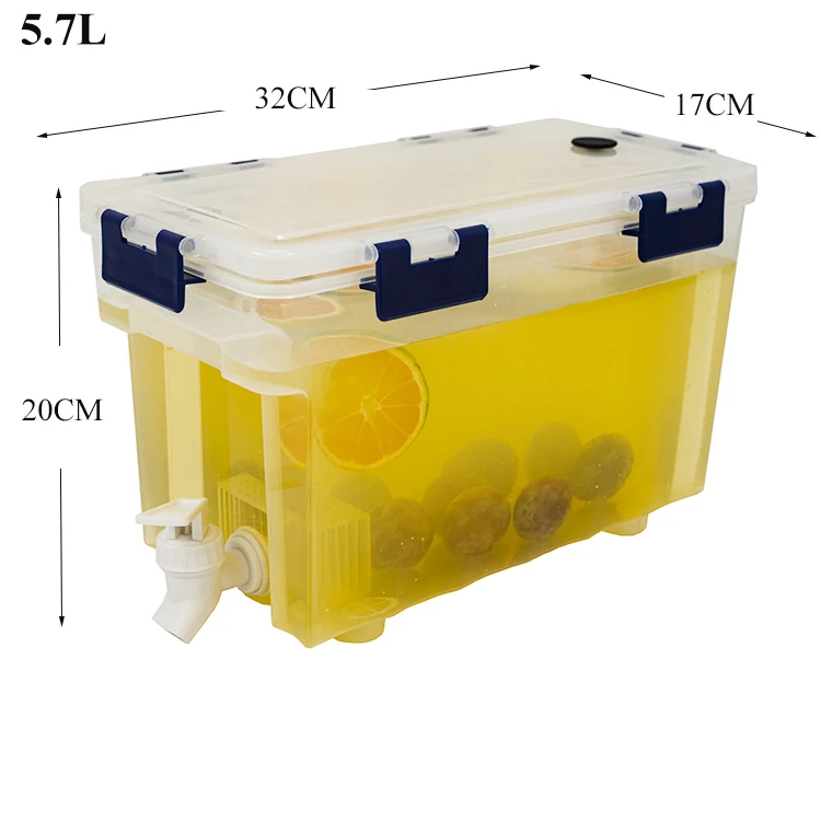 5.7l Fridge Juice Jugs Lemonade Kettle Hot Water Drink Pot Dispenser ...