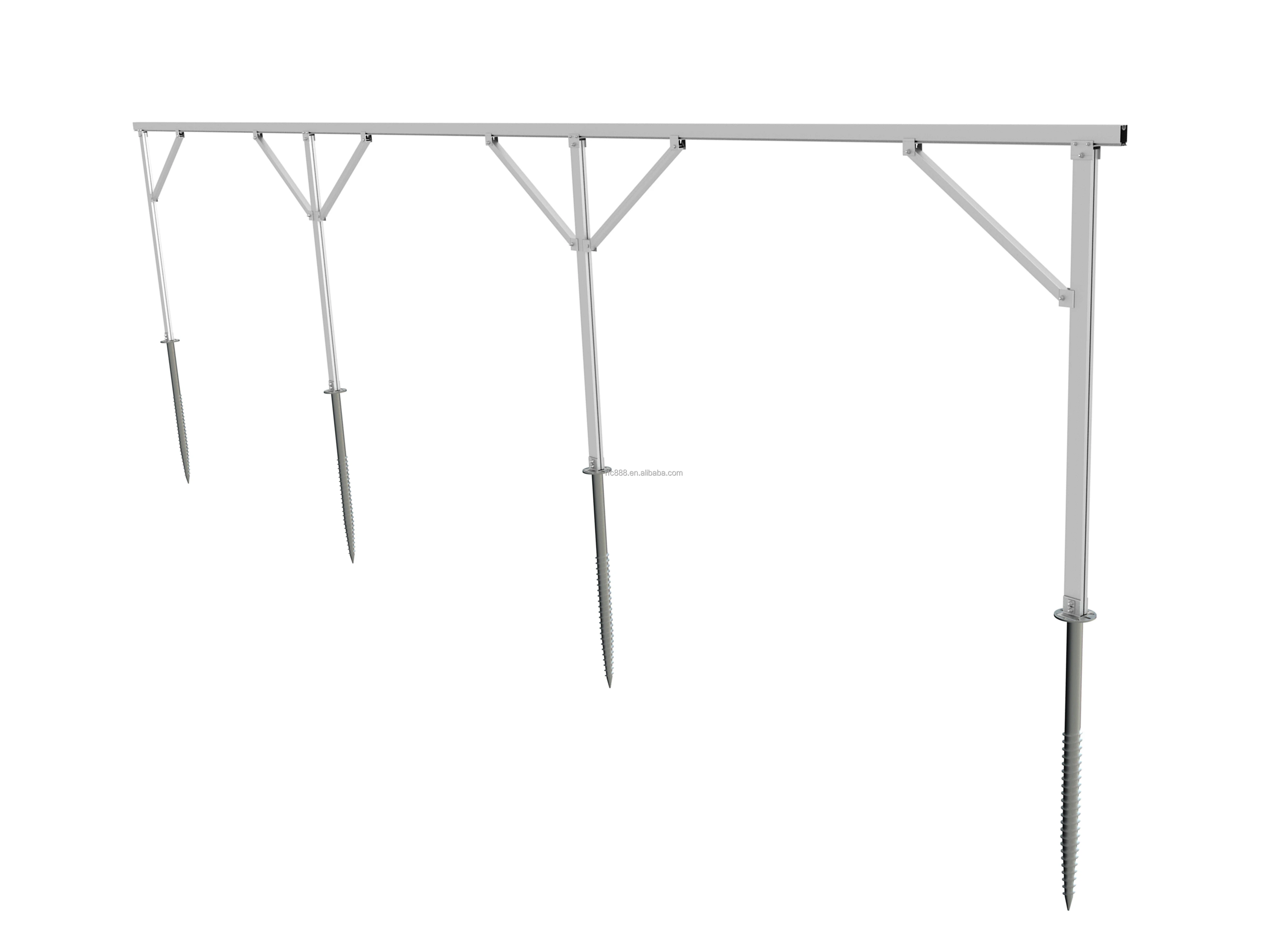 Panel Solar Mount - Efficient Agricultural Greenhouse Setup