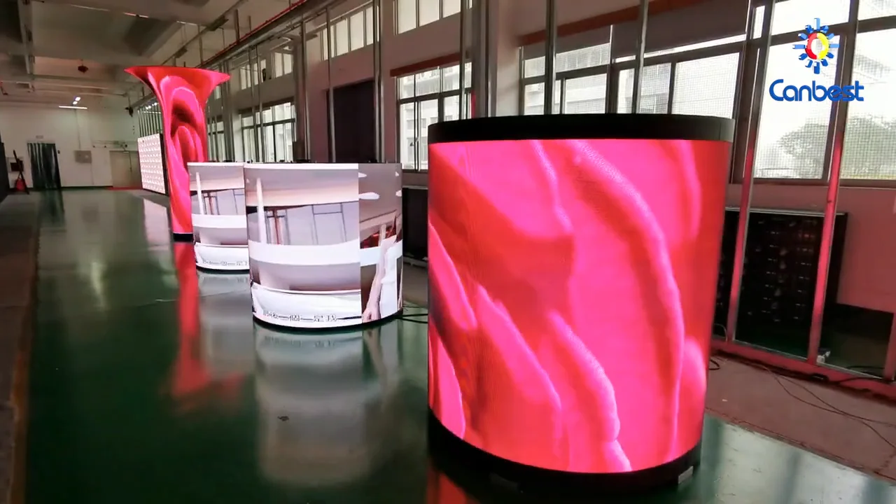 Canbest Flexible Led Curved Panel Colorful Round 360 Degree Smd Board ...