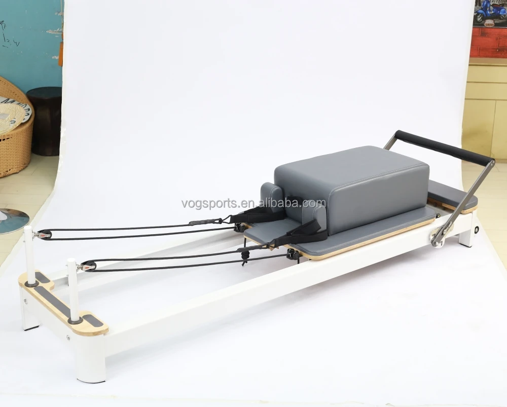 High Quality White Aluminium Balanced Reformer Pilates Machine