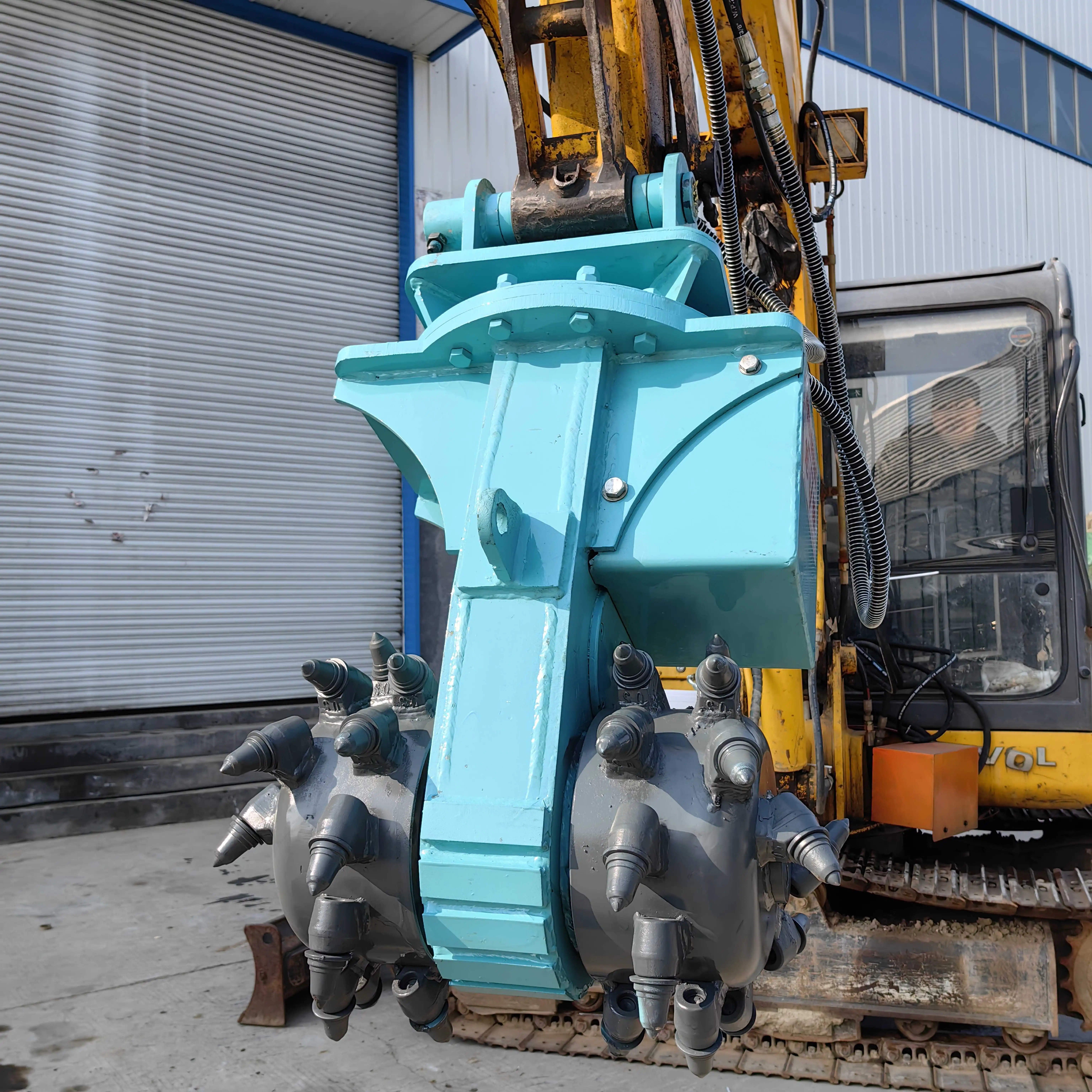 Rotary Horizontal Rock and Concrete Grinder Digger Axial Cutters Rotary ...