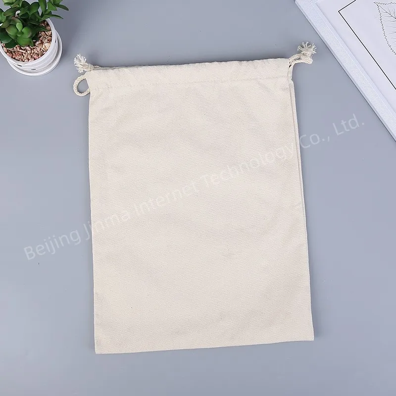 2022 Designer Customize Logo Canvas Drawstring Bag New Popular Fabric ...