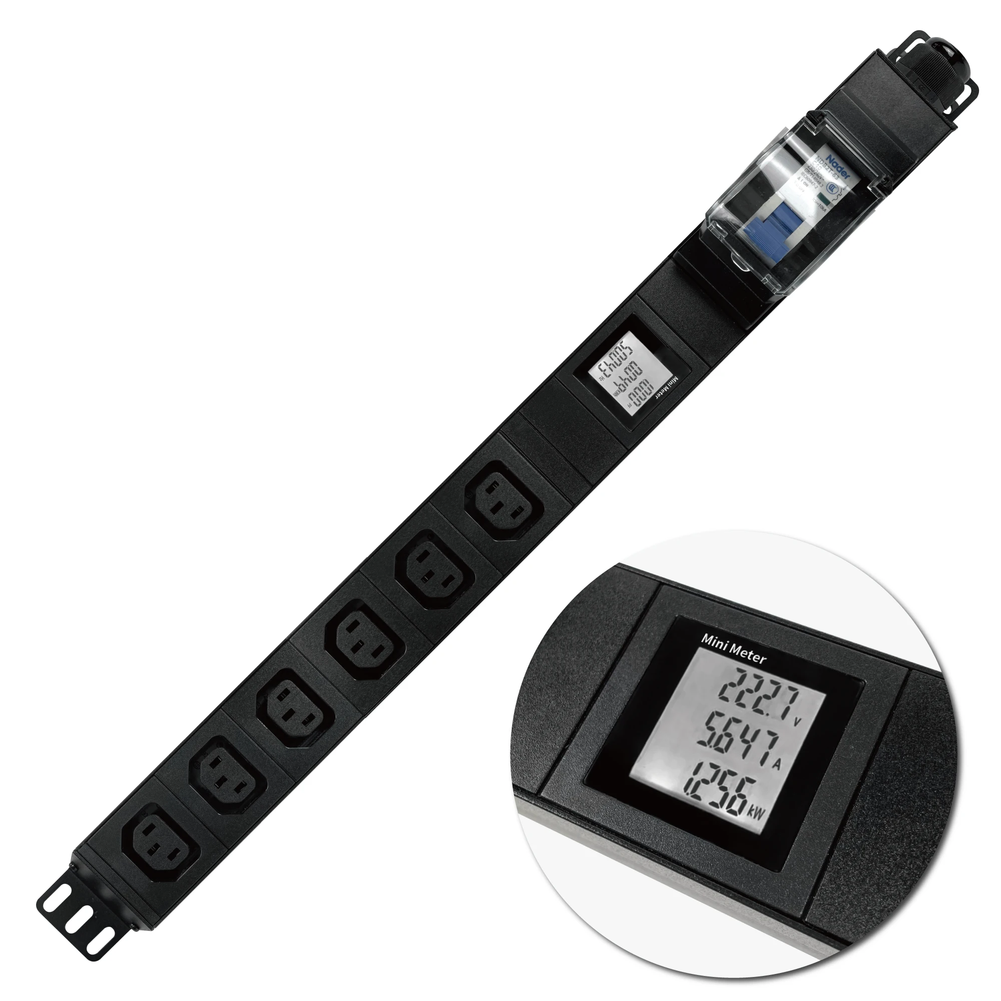 220v LCD Metered PDU Power Distribution Unit PDU for Data Center ...