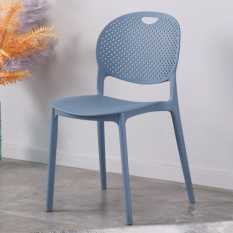 Stackable Polypropylene Plastic Dining Chairs for Outdoor