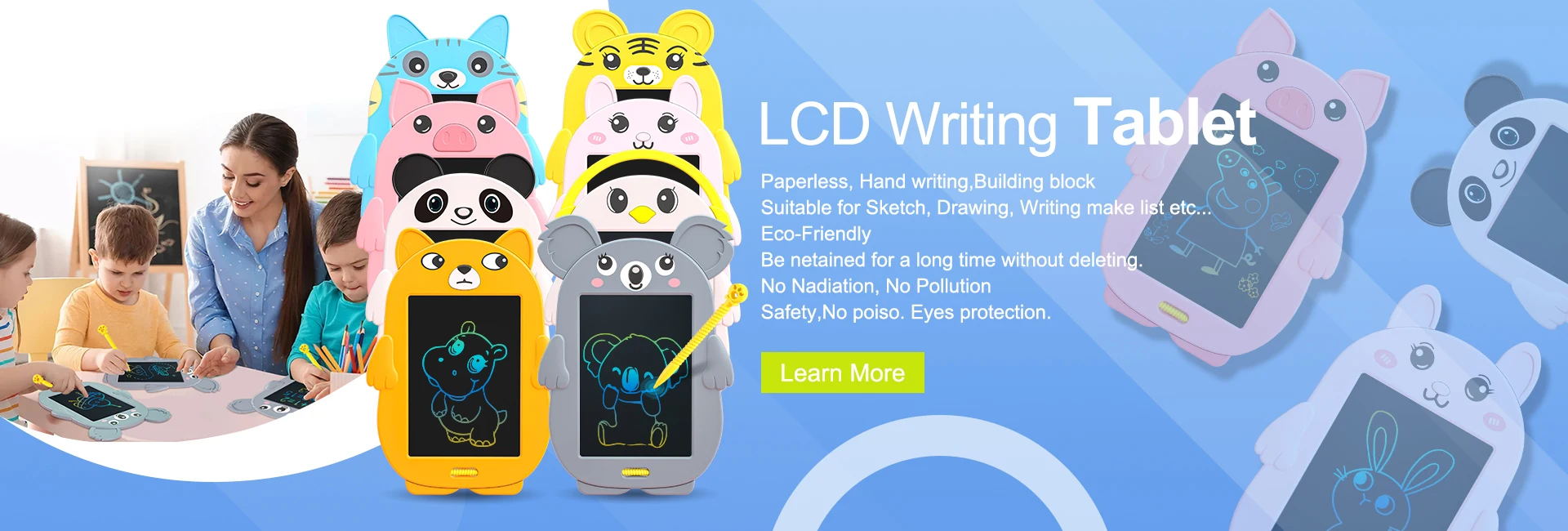 Aopu 2024 Electronic Writing Tablet Cartoon Panda Magic Drawing Pad Lcd ...