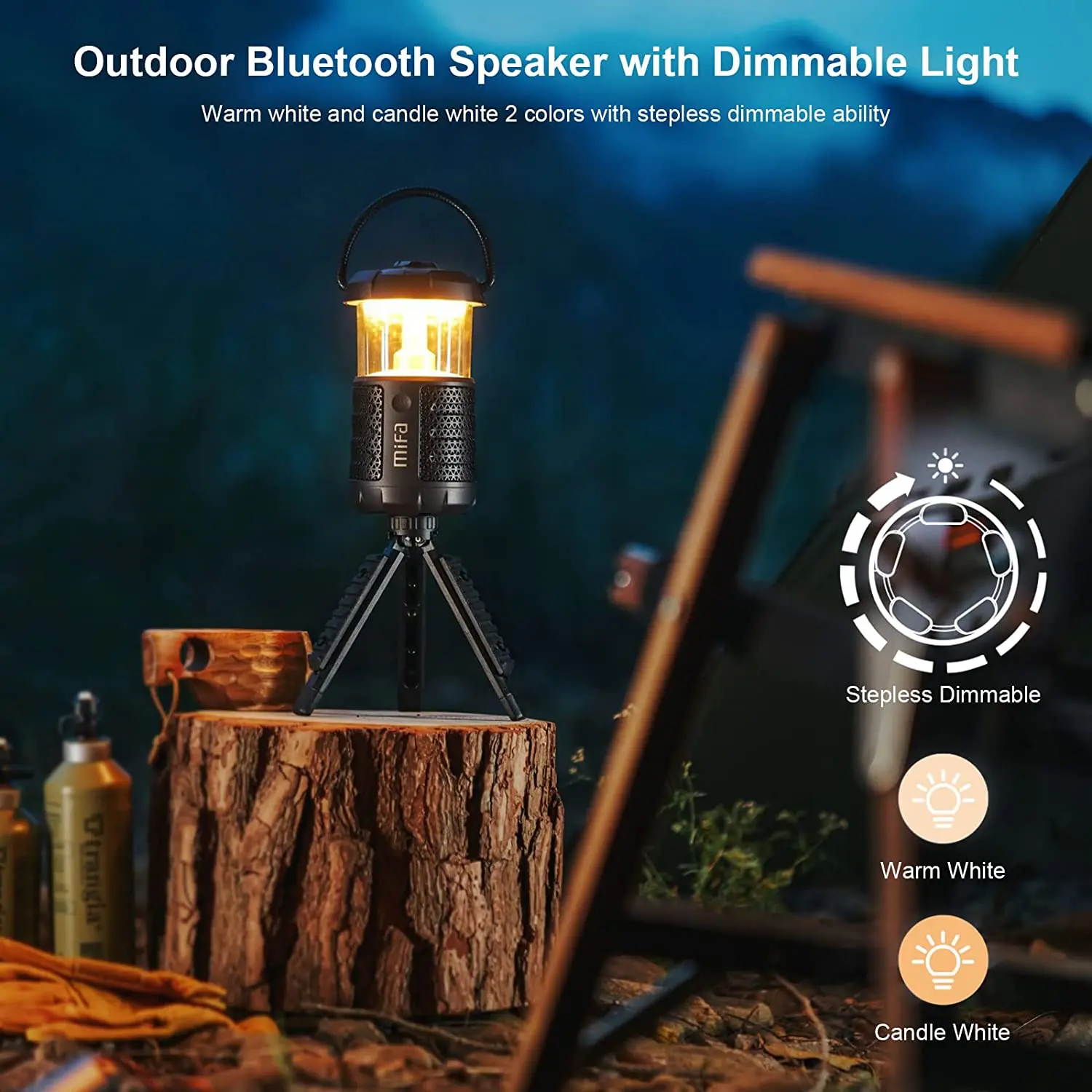 Mifa Wild Camping Speaker: Waterproof 360 Sound & Lantern, Portable ...